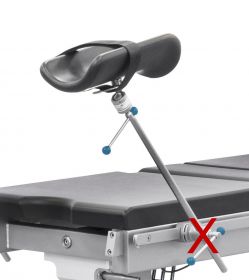 Beinhalter oder Gynstützen für OP-Tische